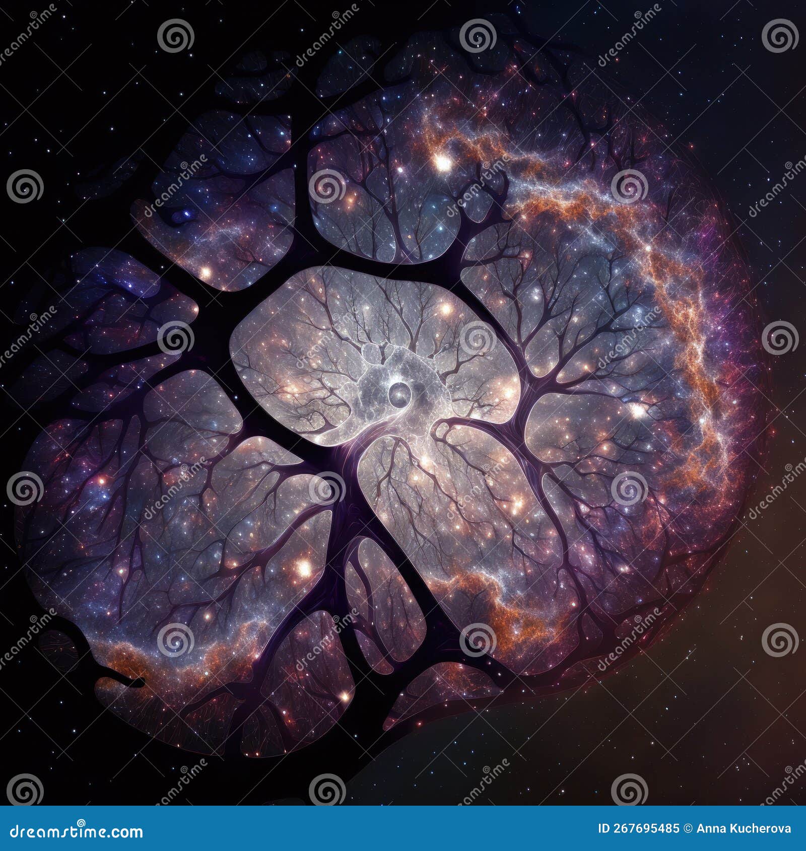 Sentient Nebula That Looks Like A Neural Network, Its Shapes And ...