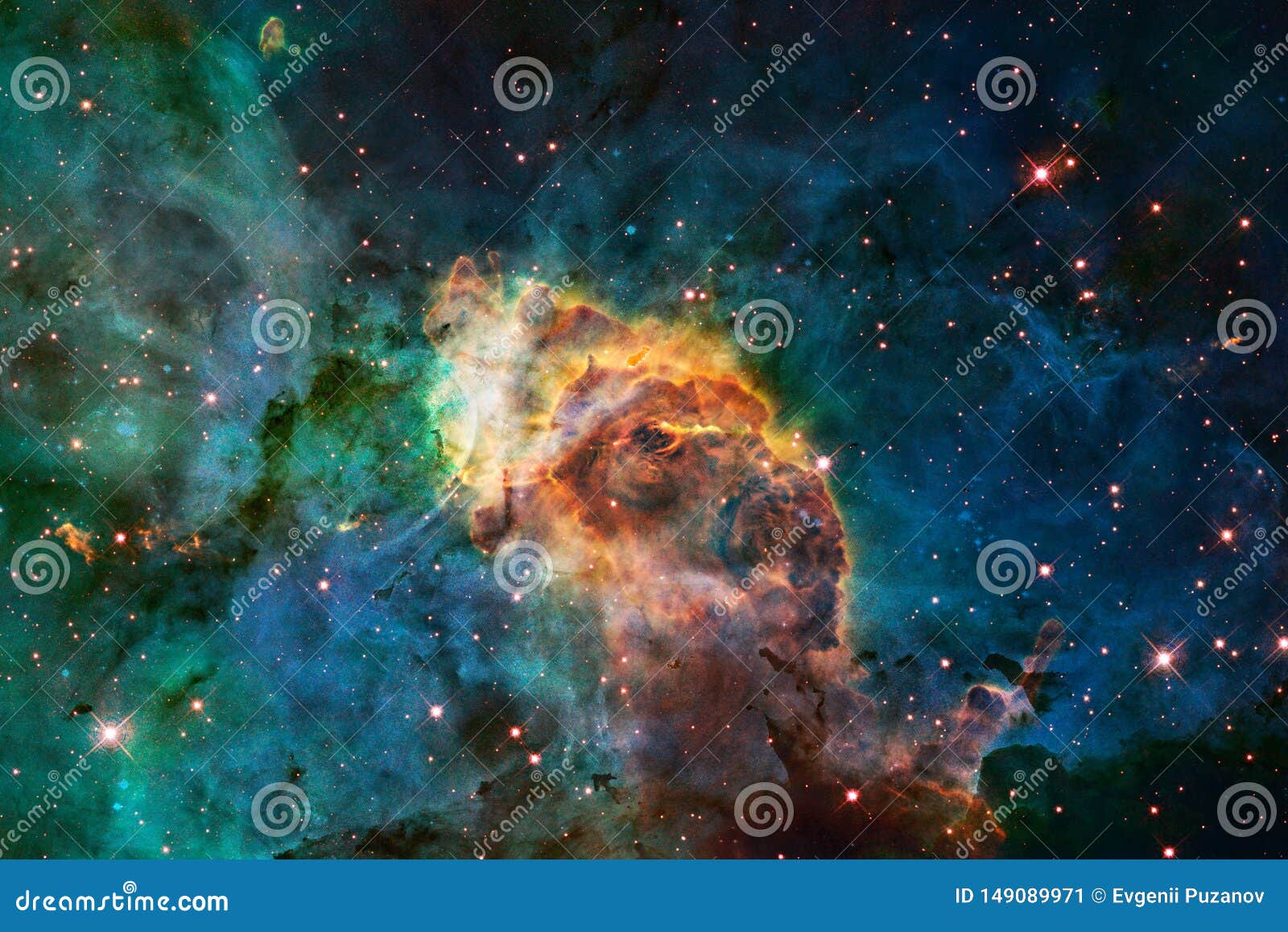 Nebula and Galaxies in Space. Elements of this Image Furnished by NASA ...