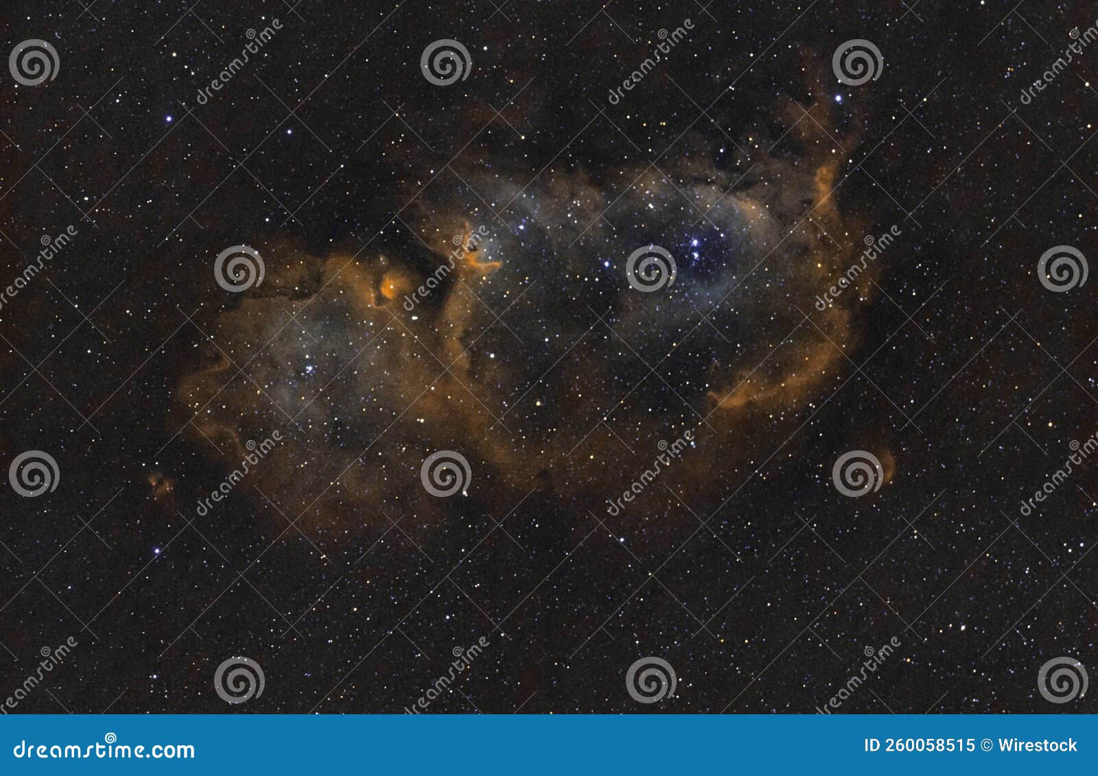 Nebula Galaxy in Space with Dark Background Stock Image - Image of glow ...