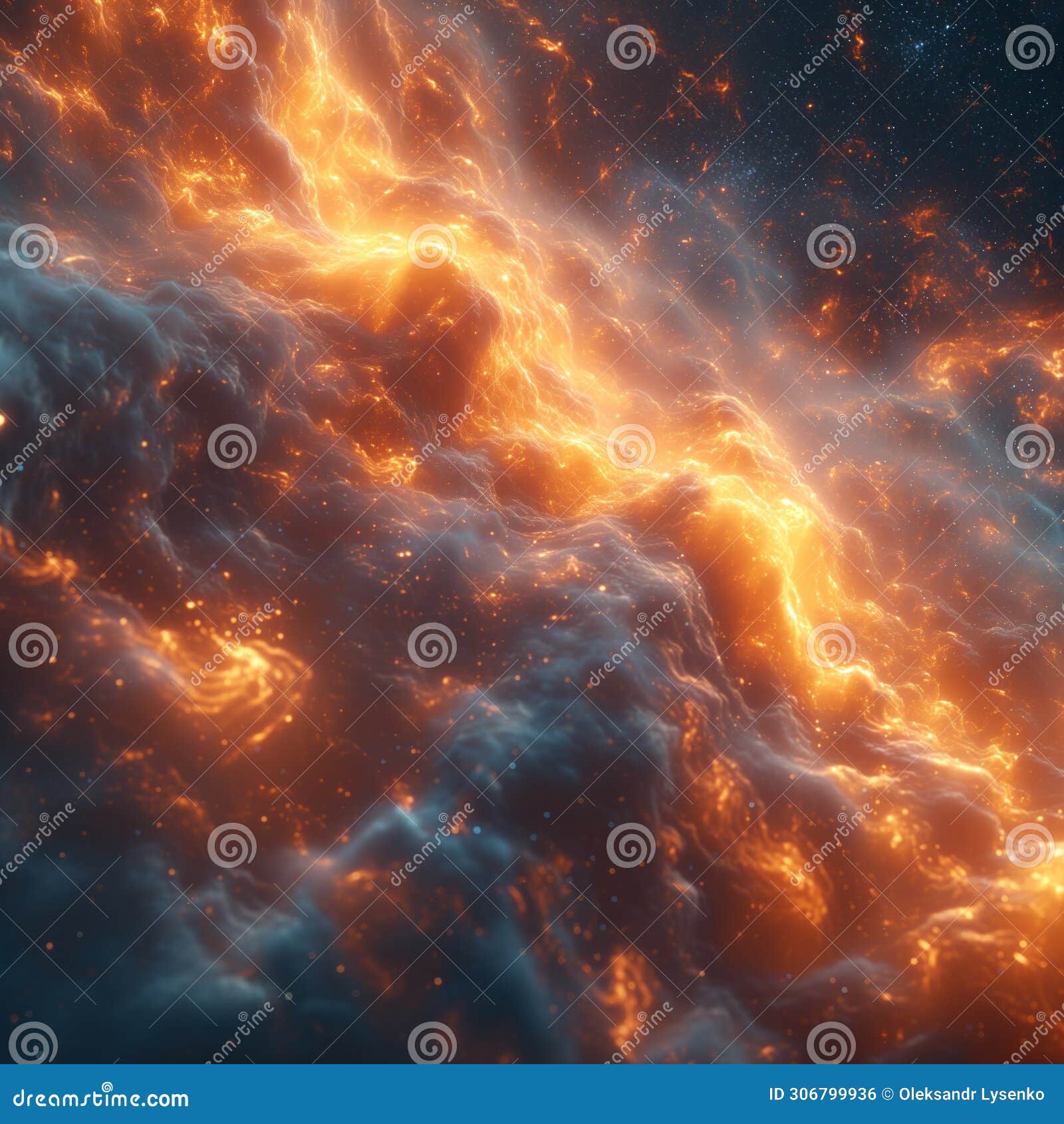 Nebula gas in space stock illustration. Illustration of night - 306799936