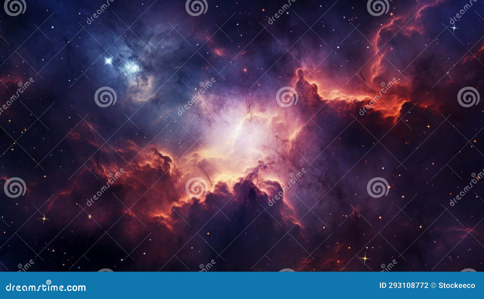 Stunning Nasa-assisted Hyper-detailed Nebula in Space Stock ...