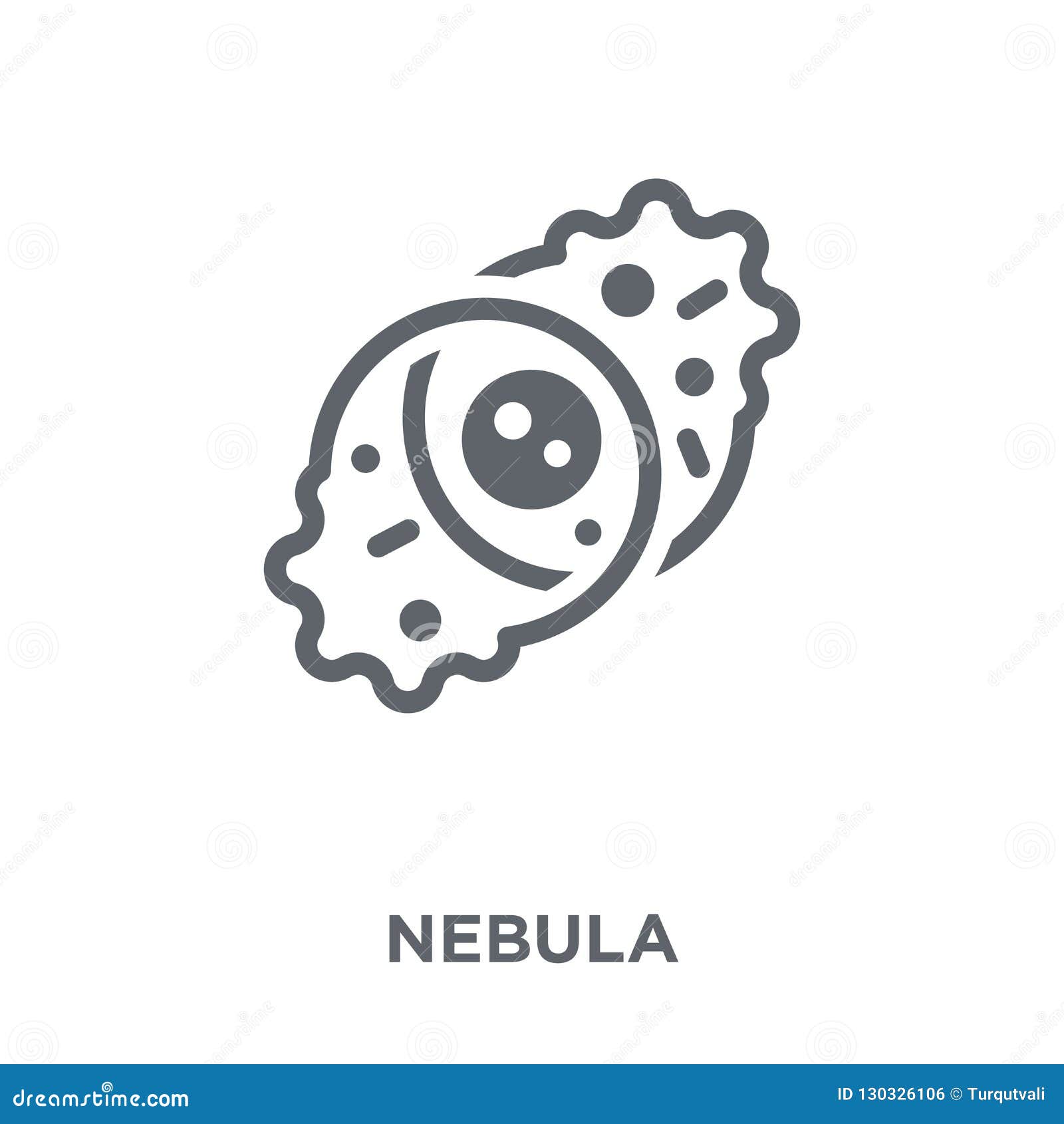 Nebula Icon From Astronomy Collection. Stock Vector - Illustration of ...