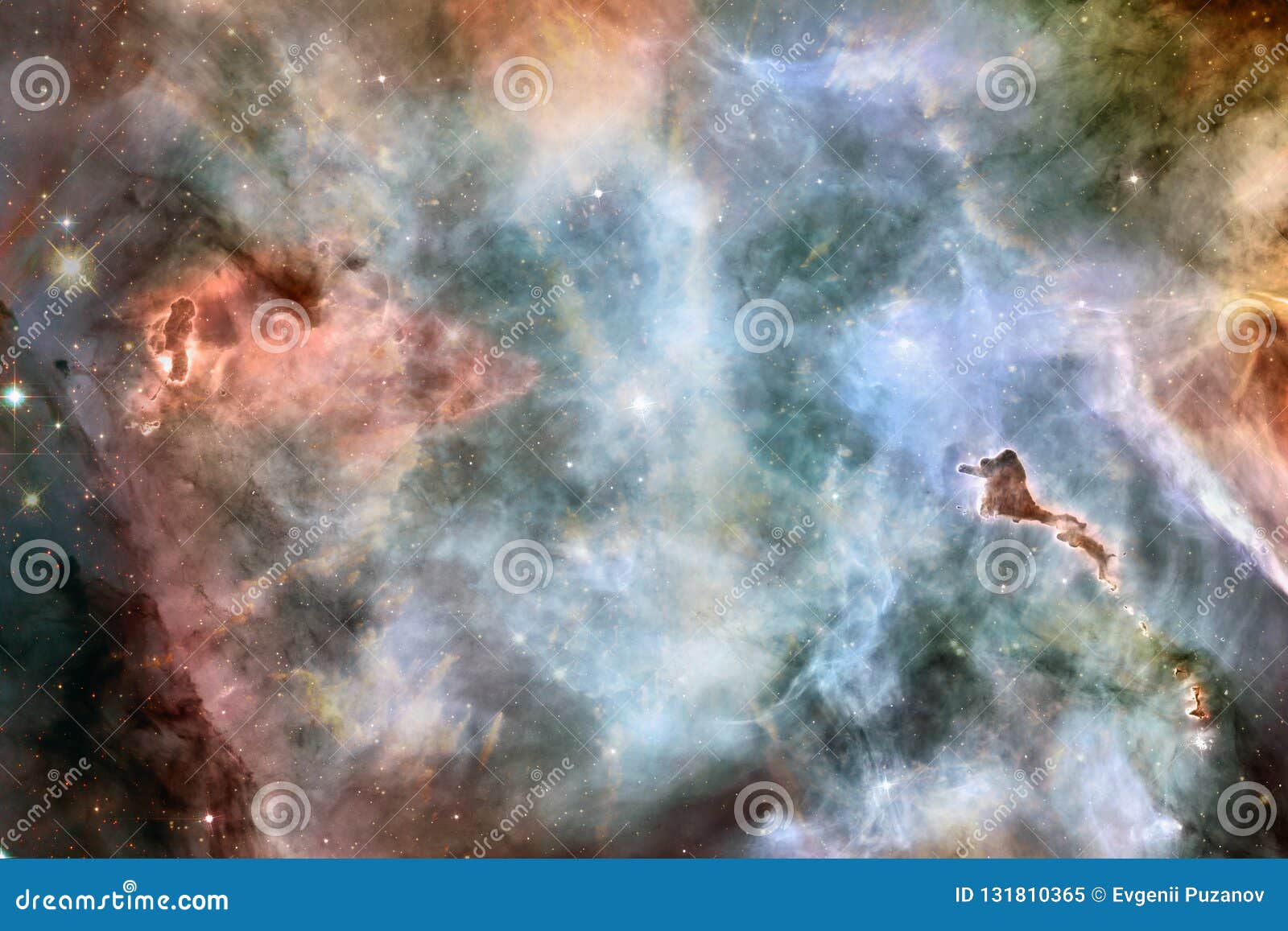 Nebula an Interstellar Cloud of Star Dust. Outer Space Image Stock ...