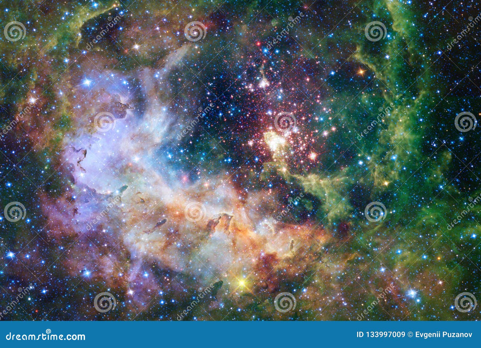 Nebula an Interstellar Cloud of Star Dust. Outer Space Image Stock ...