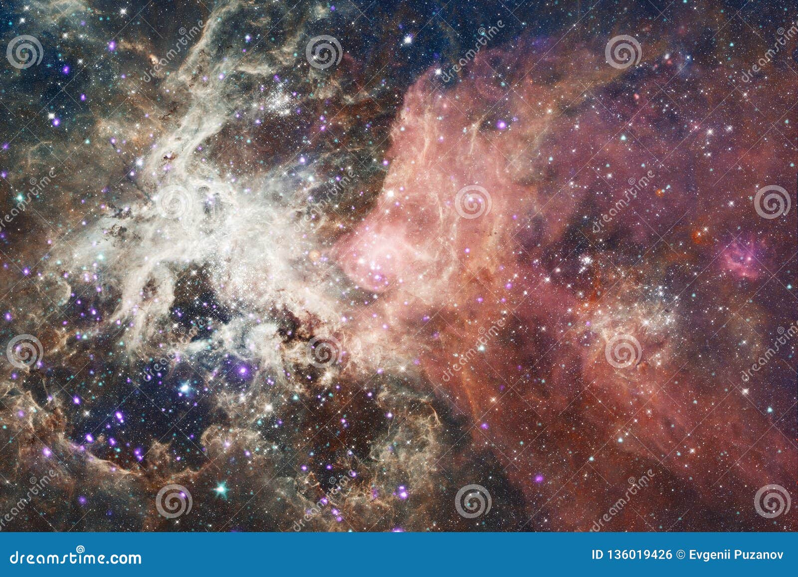 Nebula an Interstellar Cloud of Star Dust. Outer Space Image Stock ...