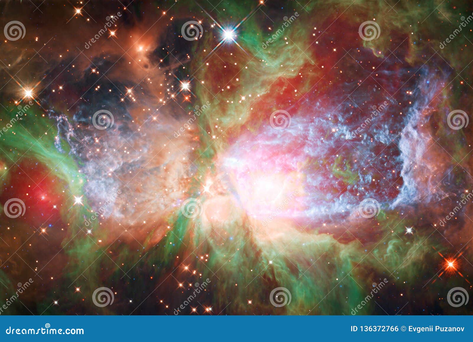 Nebula an Interstellar Cloud of Star Dust. Outer Space Image Stock ...