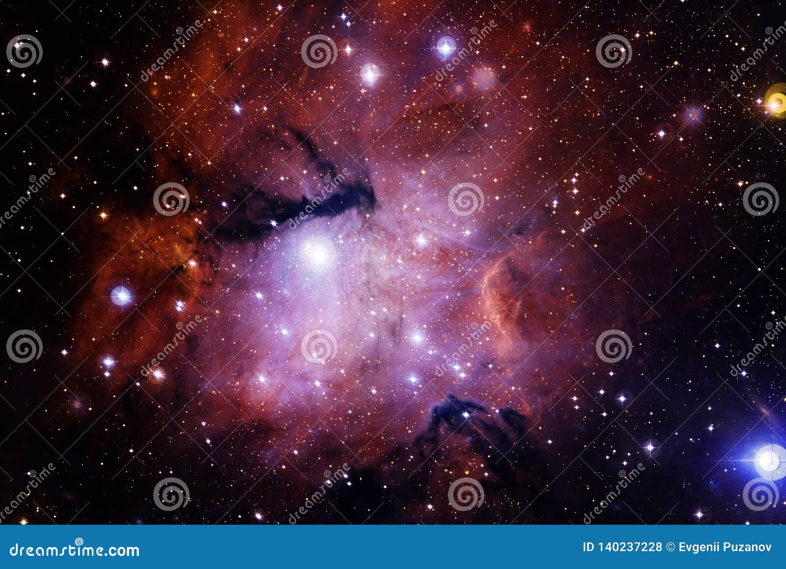 Nebula an Interstellar Cloud of Star Dust. Outer Space Image Stock ...