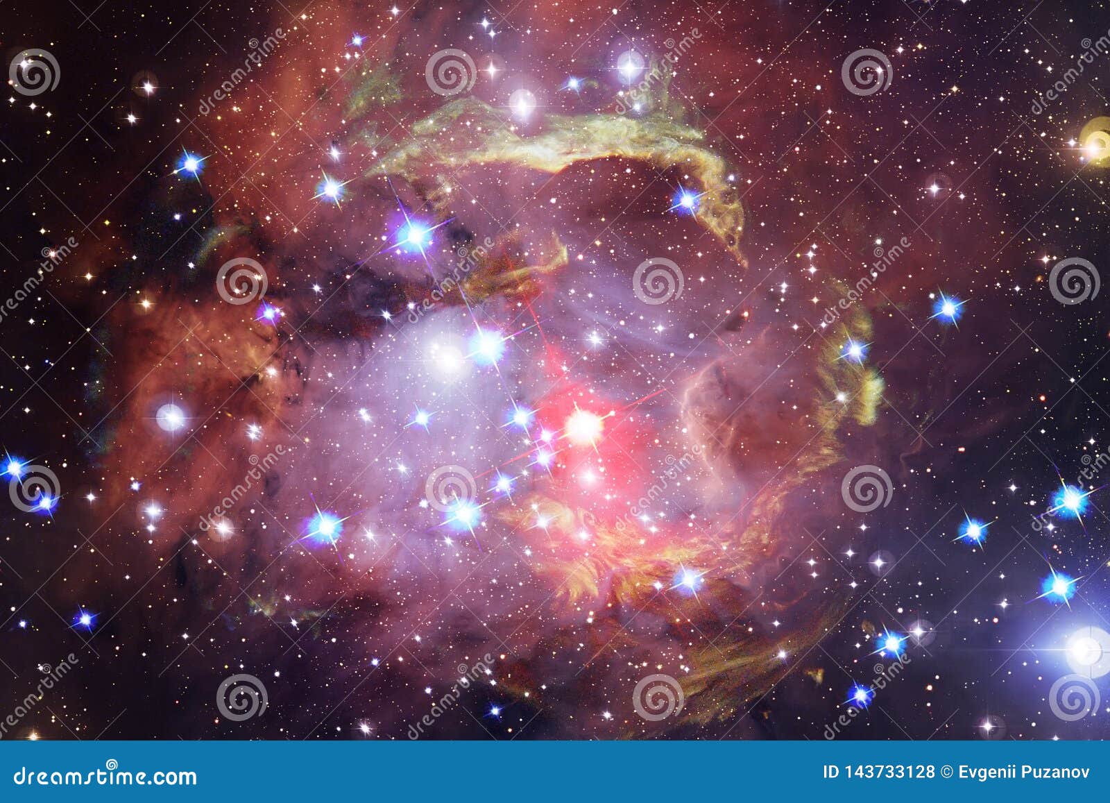 Nebula an Interstellar Cloud of Star Dust. Outer Space Image Stock ...