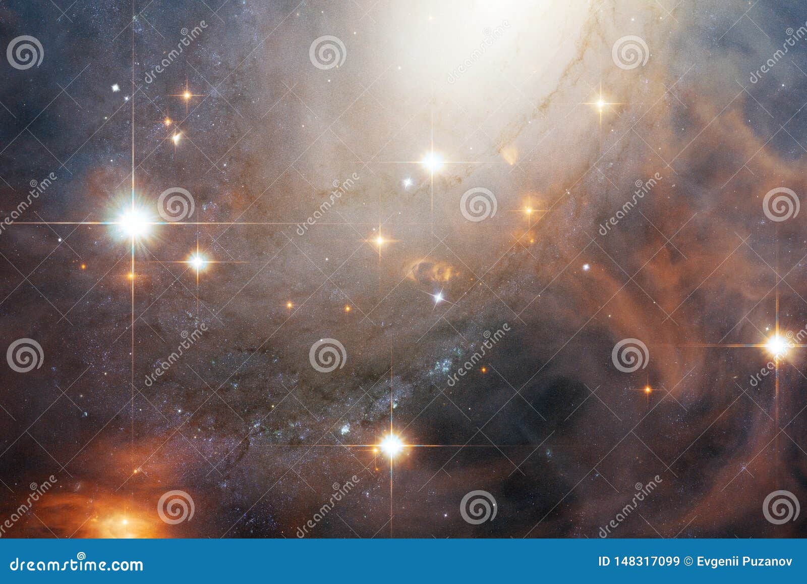 Nebula an Interstellar Cloud of Star Dust. Outer Space Image Stock ...