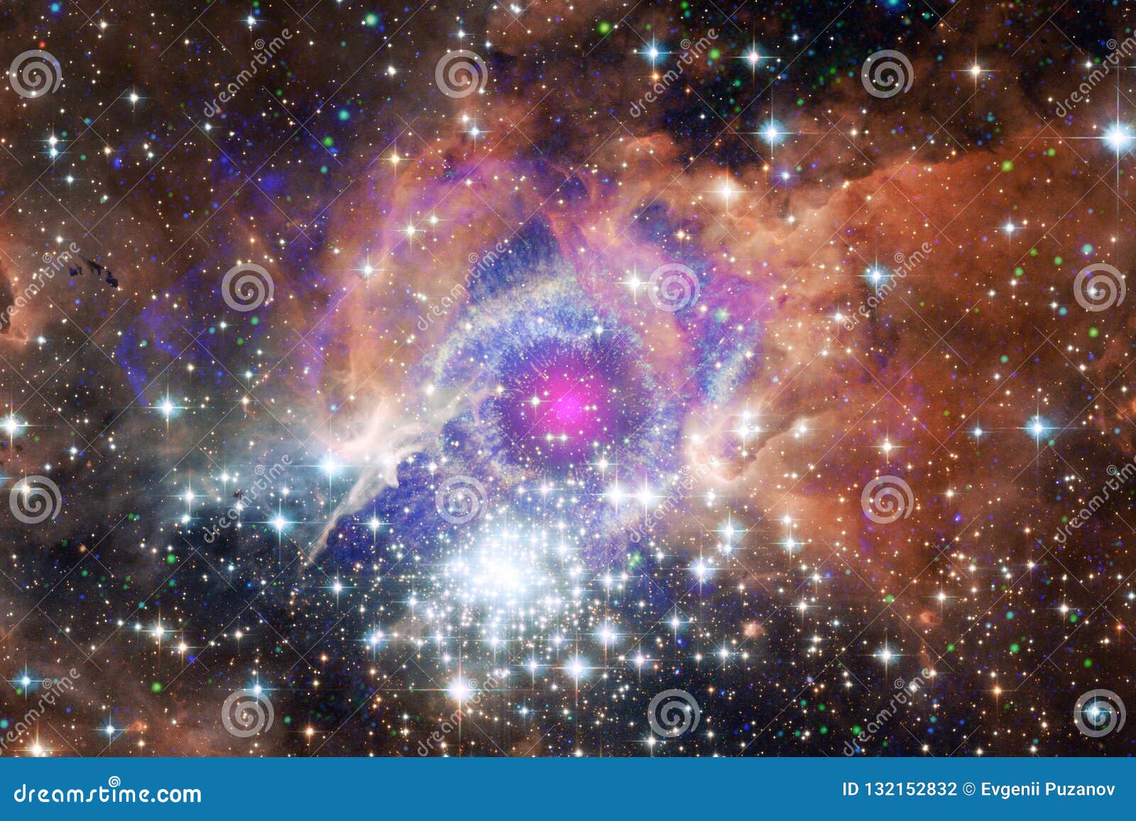 Nebula an Interstellar Cloud of Star Dust. Outer Space Image Stock ...