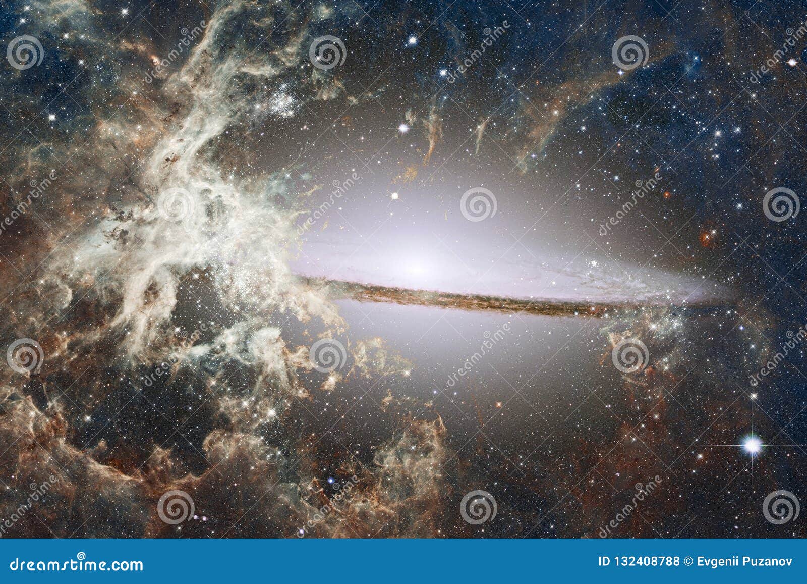 Nebula an Interstellar Cloud of Star Dust. Outer Space Image Stock ...
