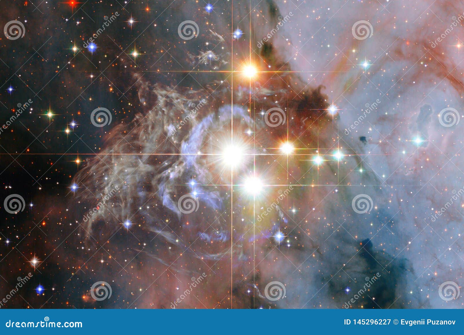 Nebula an Interstellar Cloud of Star Dust. Outer Space Image Stock ...