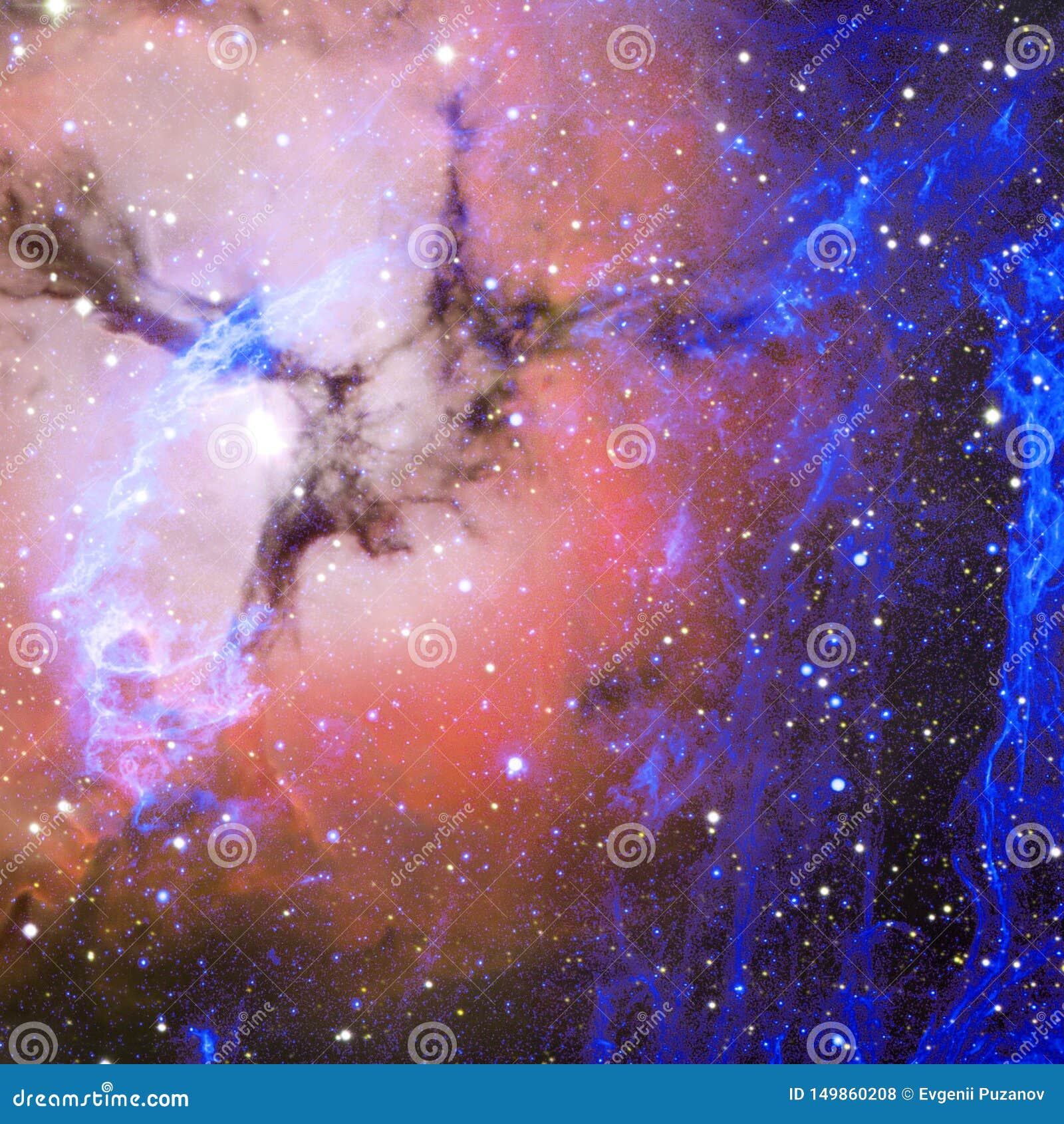 Nebula an Interstellar Cloud of Stars Dust Stock Photo - Image of ...