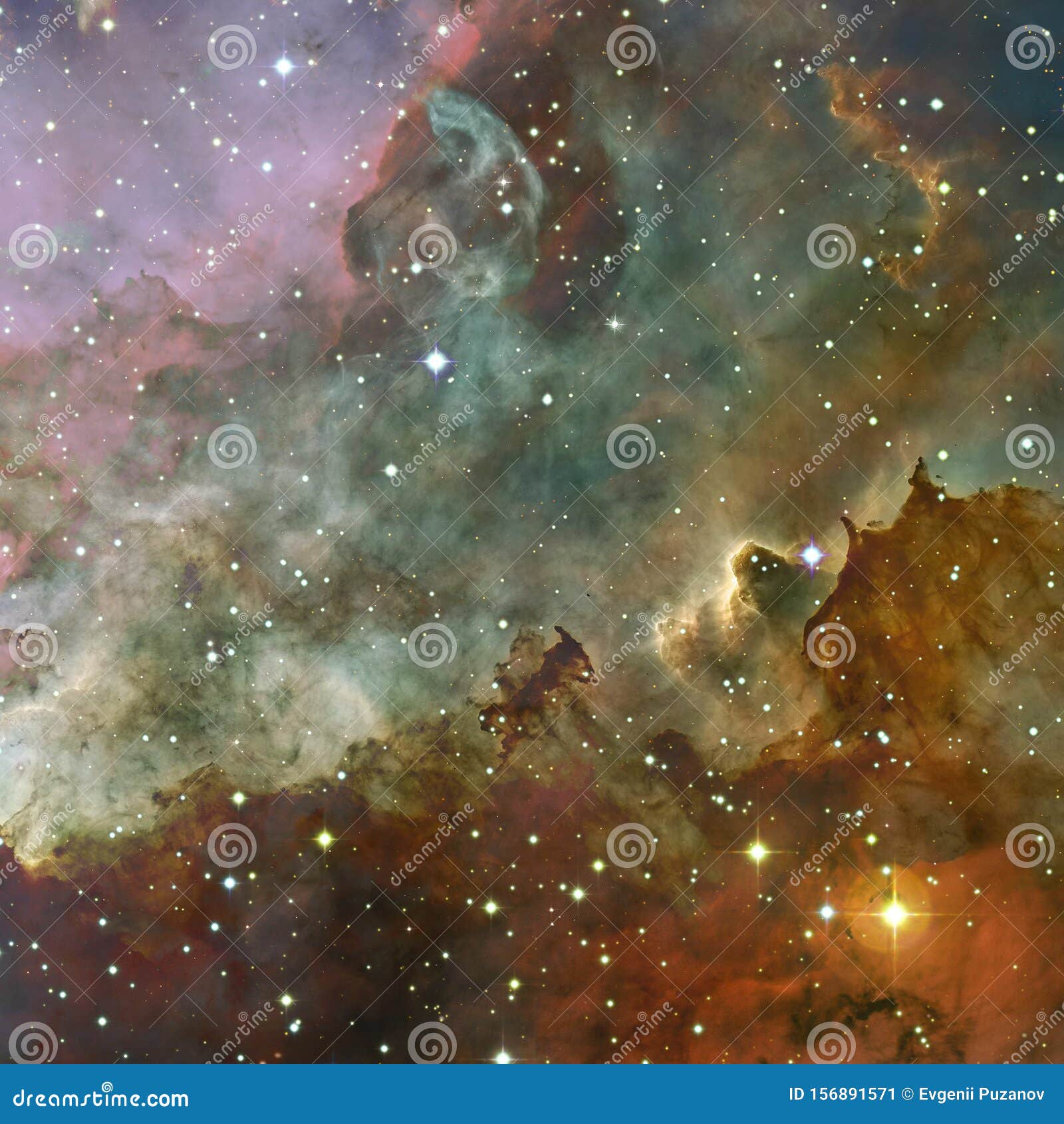 Nebula an Interstellar Cloud of Stars Dust Stock Image - Image of ...