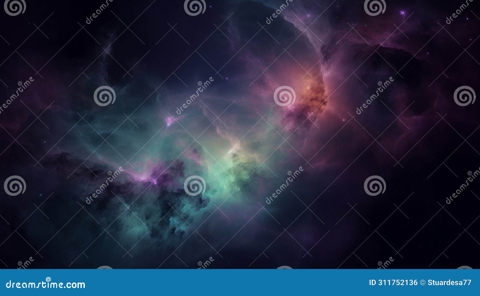 Nebula-Like Cosmic Cloud stock photo. Image of abstract - 311752136