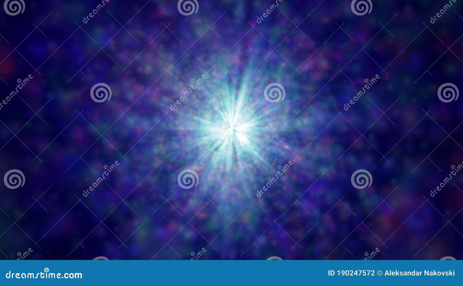 Nebula Particle Ray Light in Space Stock Illustration - Illustration of ...