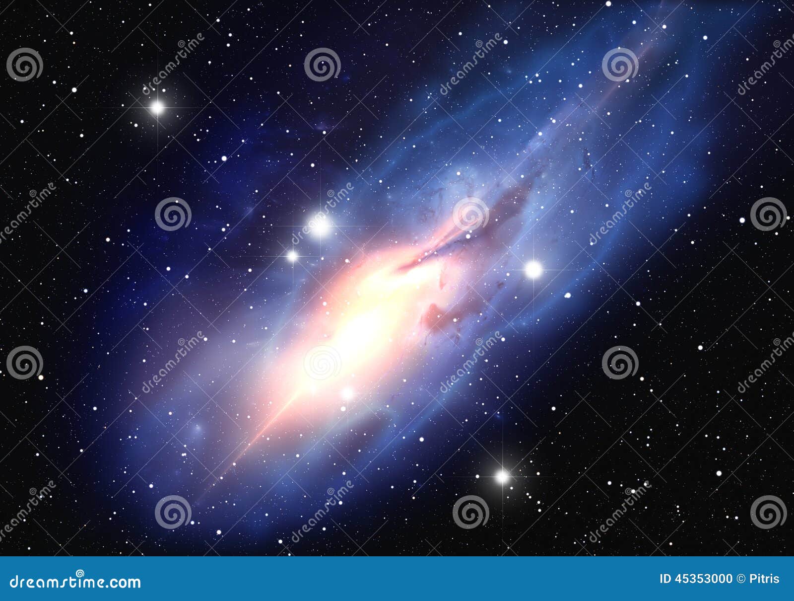 Nebula is a Place Where New Stars are Born Stock Illustration ...