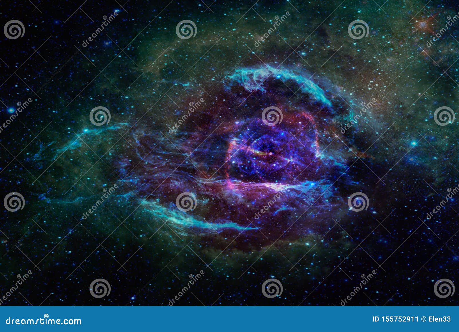 Nebula, Science Fiction Background. Stock Image - Image of backdrop ...