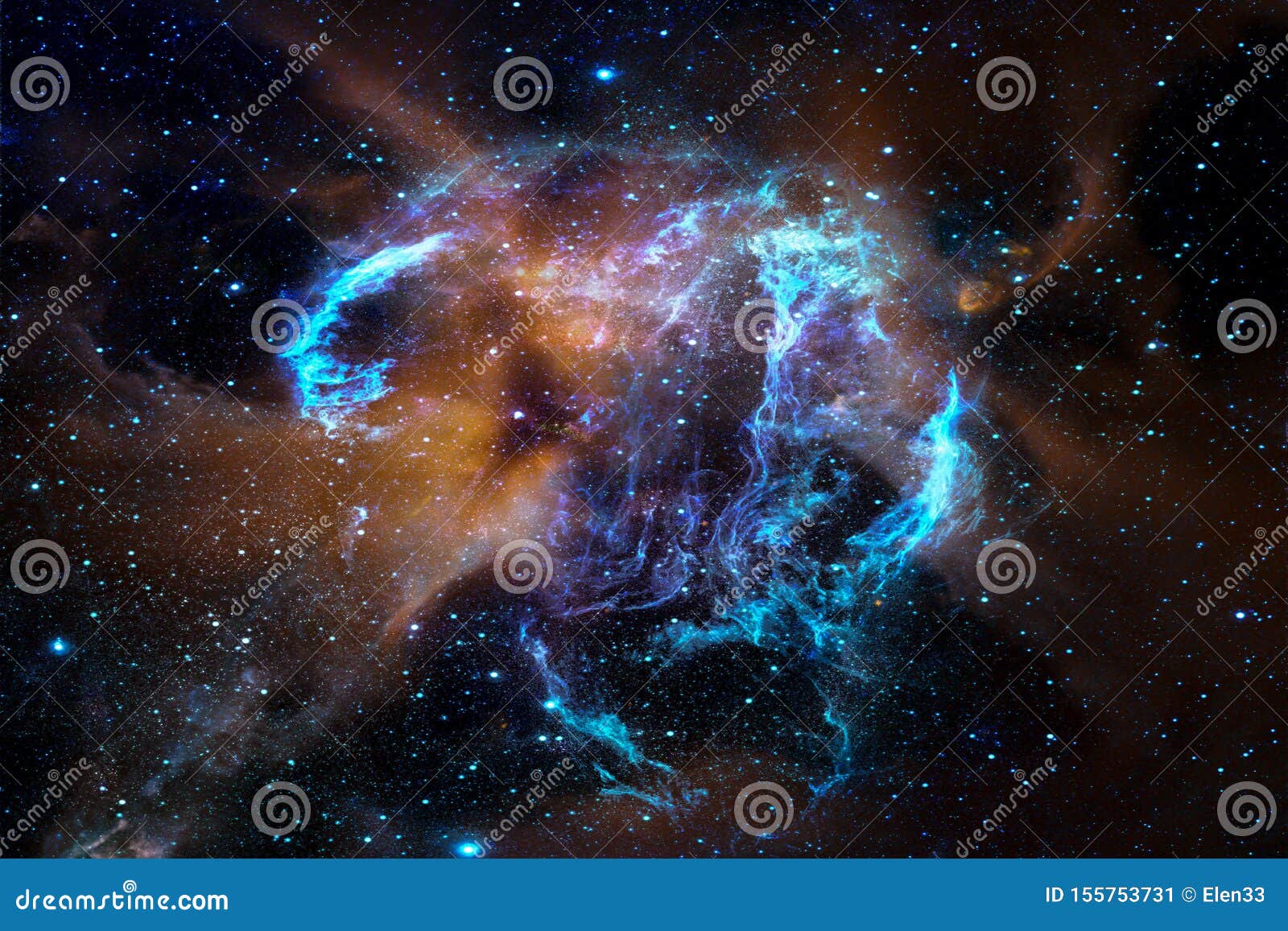 Nebula, Science Fiction Background. Stock Image - Image of infinity ...