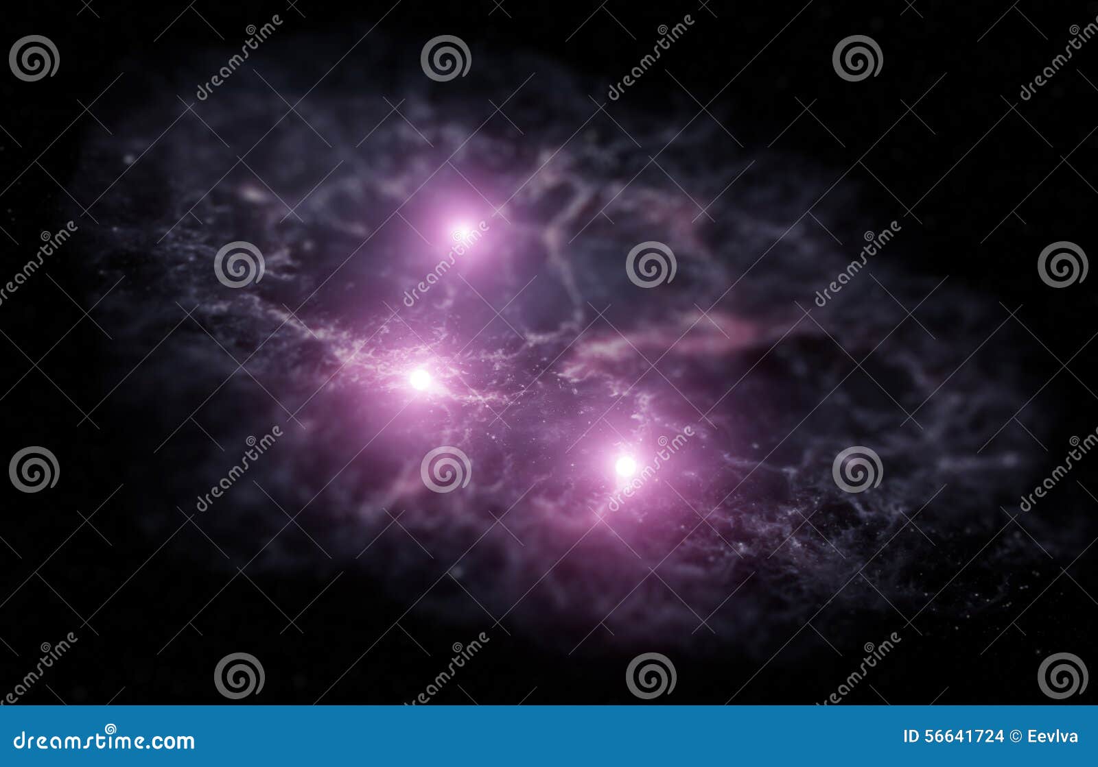 Nebula with Tilt-shift Miniature Effect. Stock Illustration ...