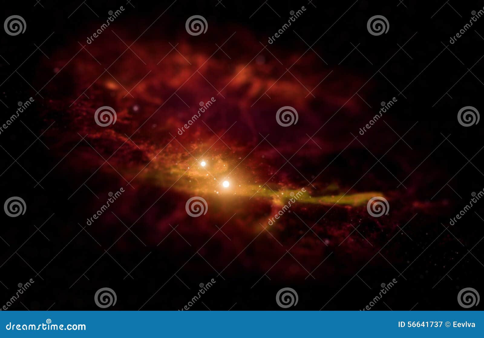 Nebula with Tilt-shift Miniature Effect. Stock Illustration ...