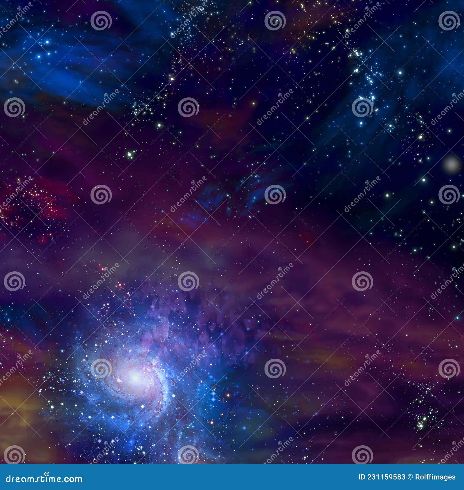 Nebula Vivid Space stock illustration. Illustration of infinite - 231159583