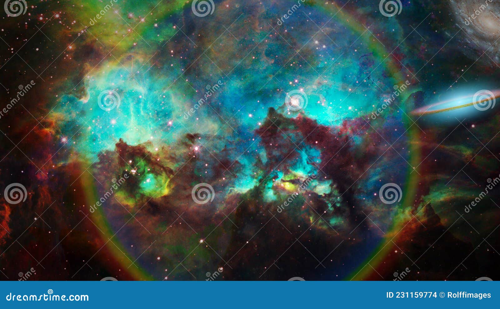 Nebula Vivid Space stock illustration. Illustration of fantasy - 231159774