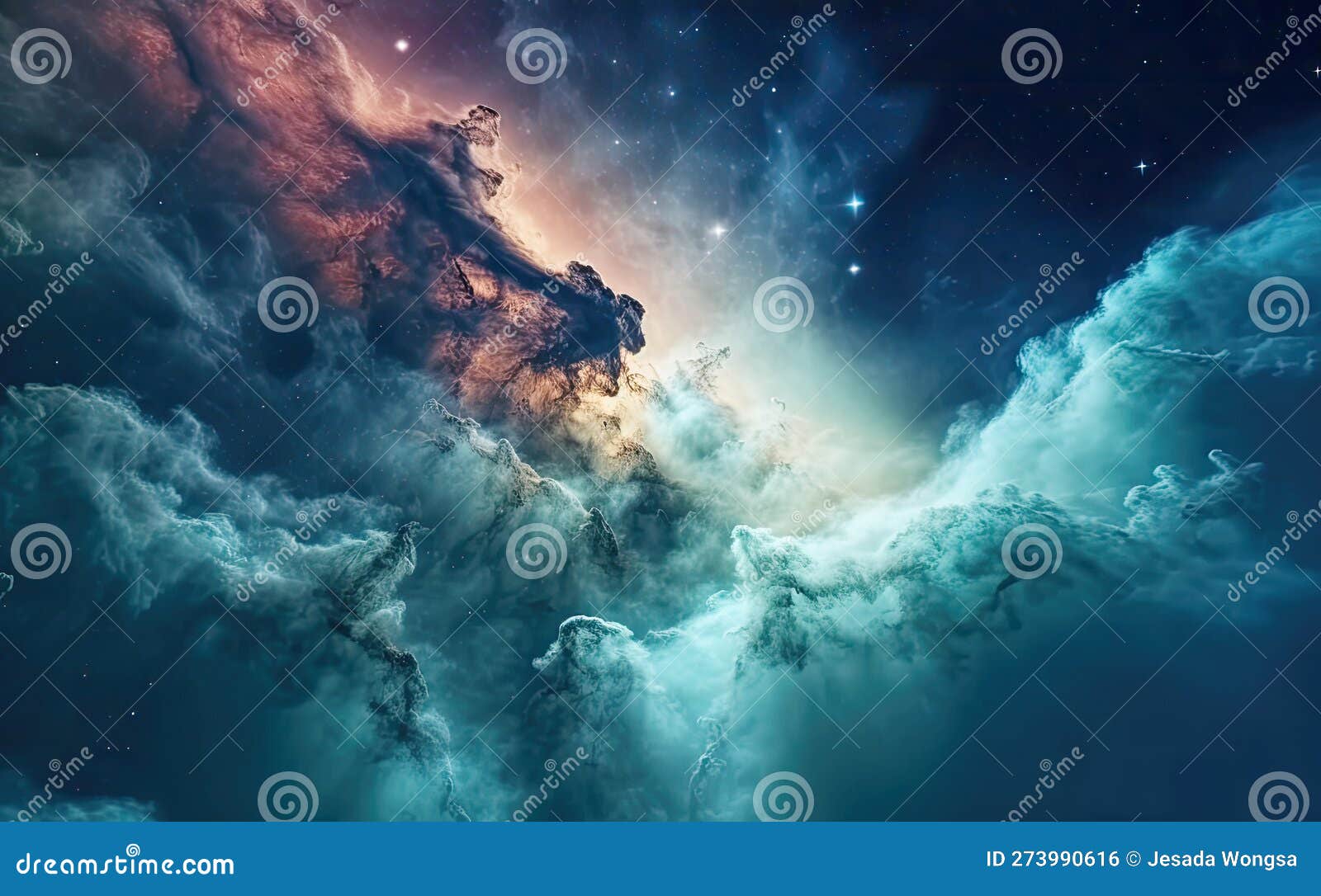 Nebula Waves Breaking in the Stellar Emission Nebula. Giant ...