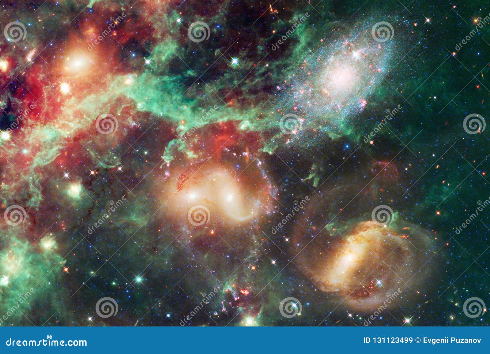 Nebulae an Interstellar Cloud of Star Dust. Stock Image - Image of blue ...