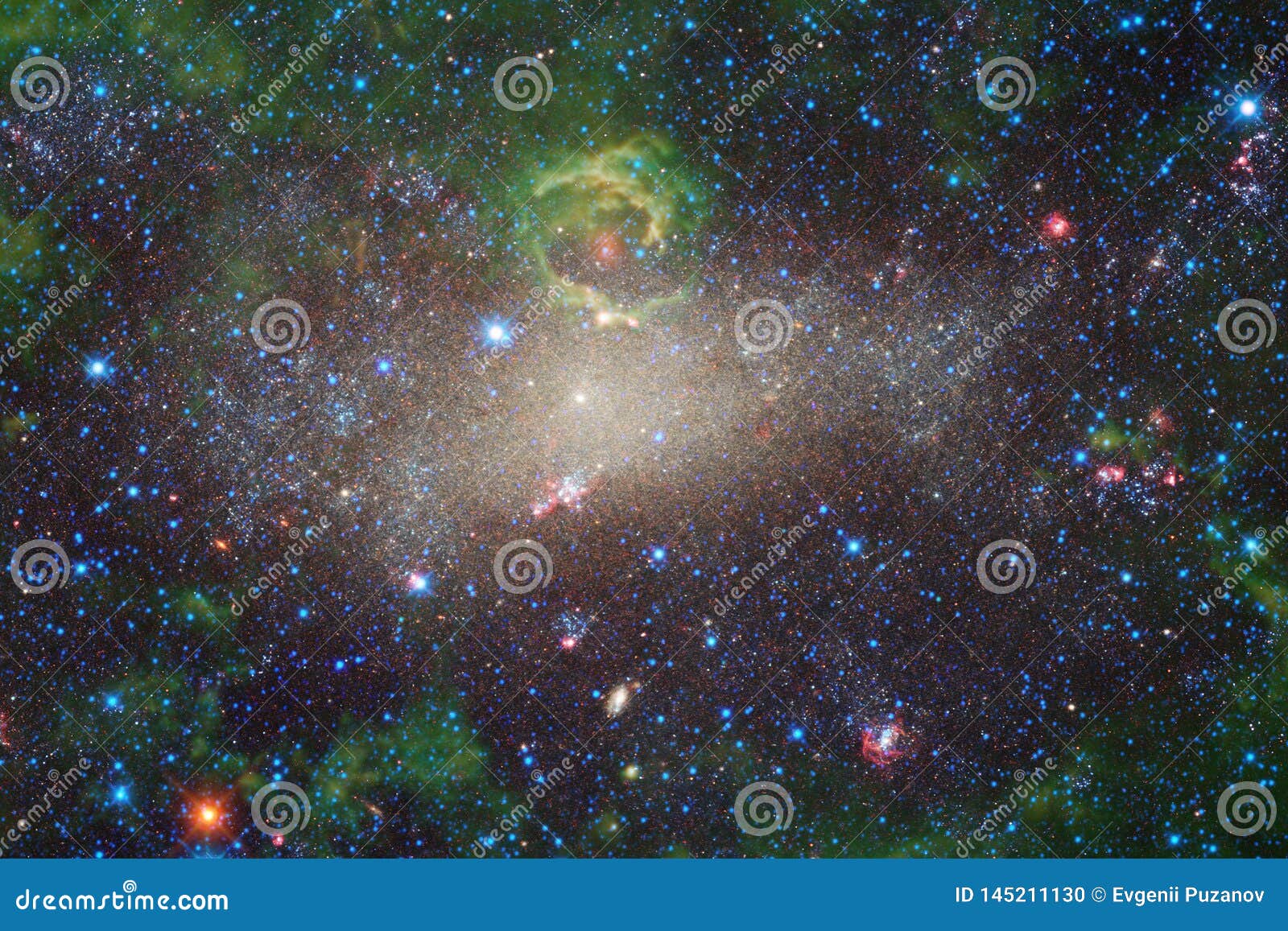 Nebulae an Interstellar Cloud of Star Dust Stock Illustration ...
