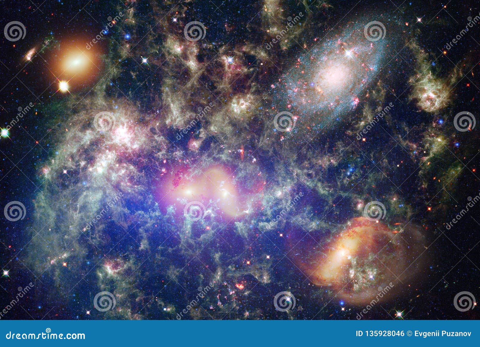 Nebulae an Interstellar Cloud of Star Dust Stock Photo - Image of ...