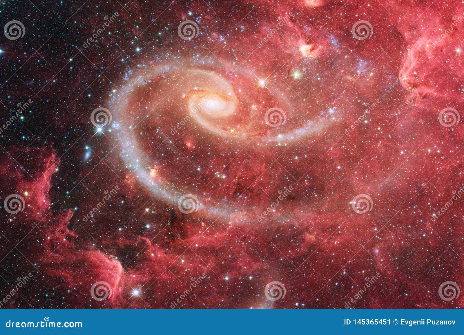 Nebulae an Interstellar Cloud of Star Dust Stock Illustration ...
