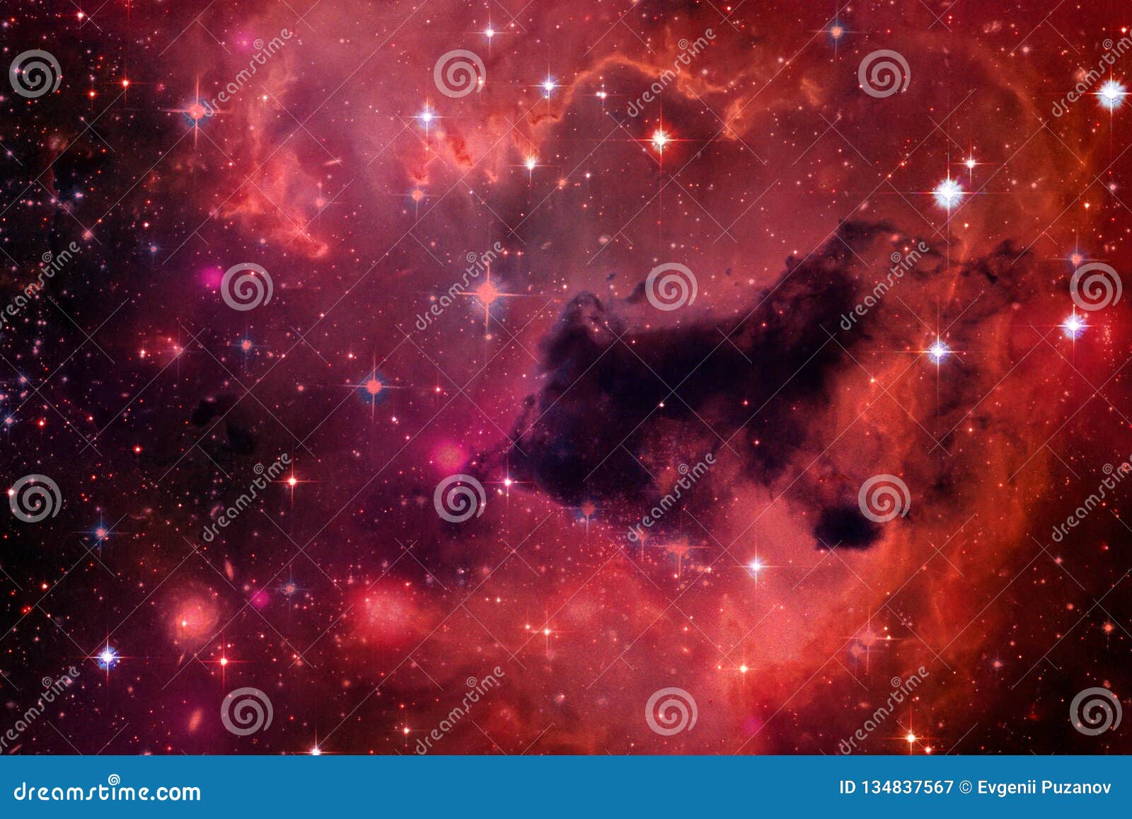 Nebulae and Many Stars in Outer Space. Elements of this Image Furnished ...