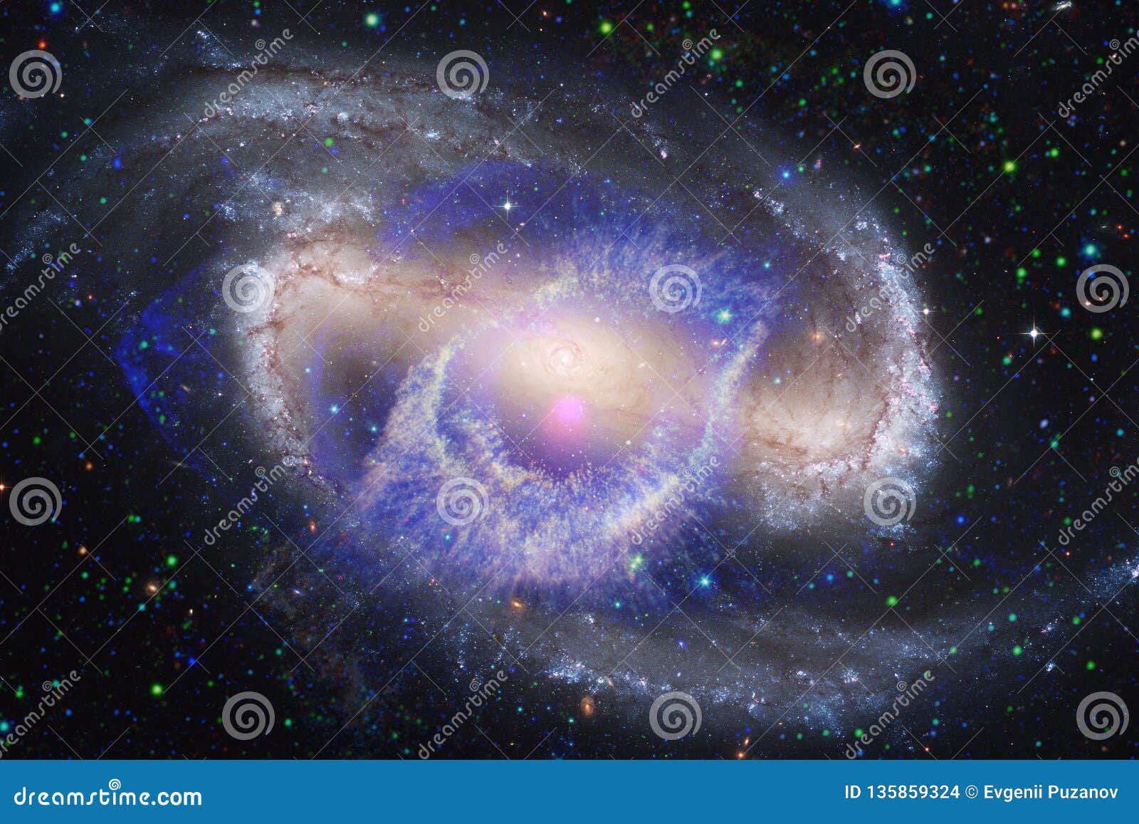 Nebulae and Many Stars in Outer Space. Elements of this Image Furnished ...