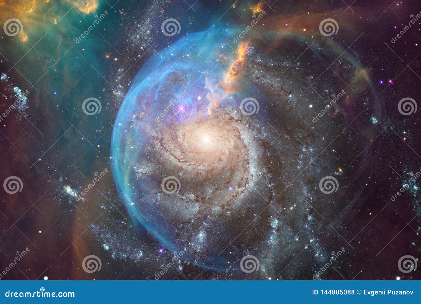 Nebulae and Many Stars in Outer Space. Elements of this Image Furnished ...