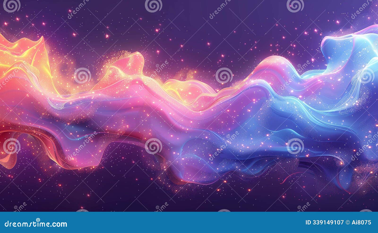 Nebular Cloud with Small Sparks Background Image, Ai Generated Stock ...