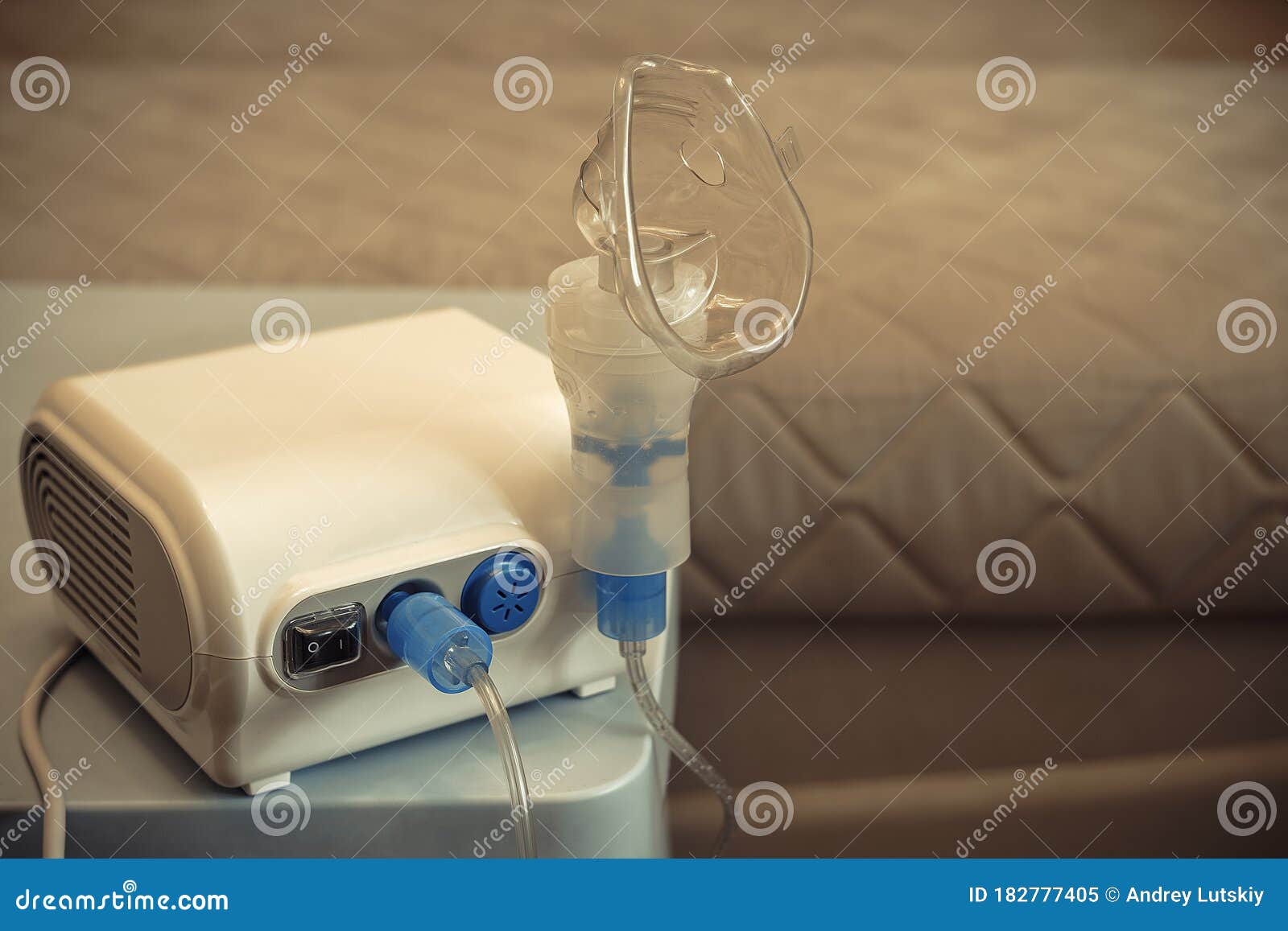 Nebulizer for Asthmatics is on the Table in the Room Stock Image ...