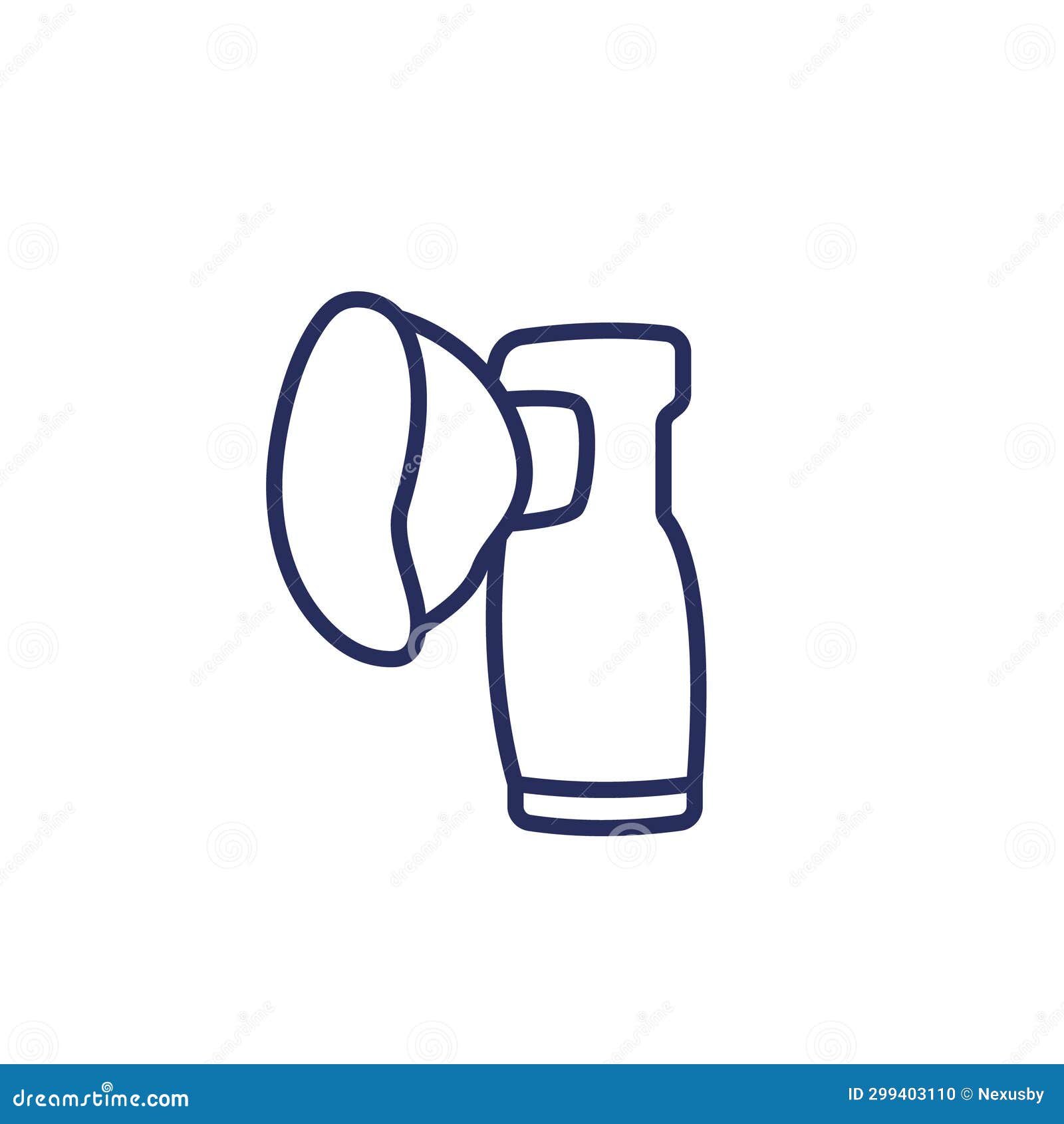 Nebulizer Line Icon. Medical Equipment For Inhalation In The Diseases ...