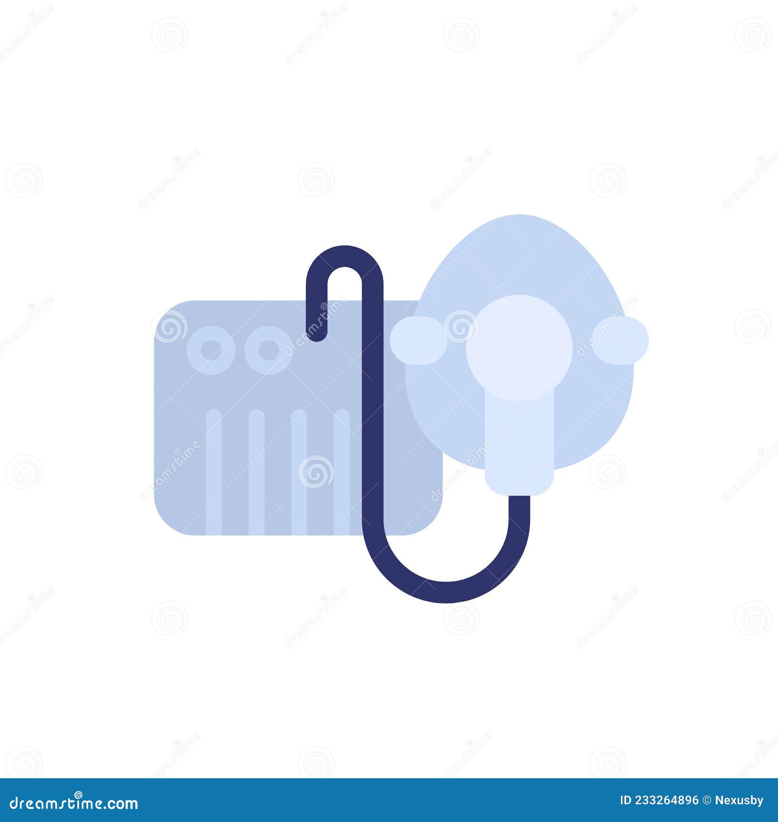 Nebulizer, Inhaler with a Mask Icon, Vector Stock Vector - Illustration ...