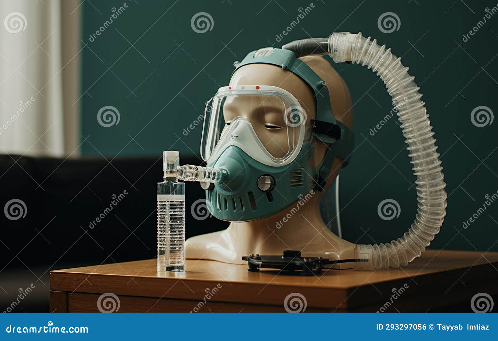 Nebulizer Mask Icon .Contour Illustration Of Aerosol Lung Respiration ...