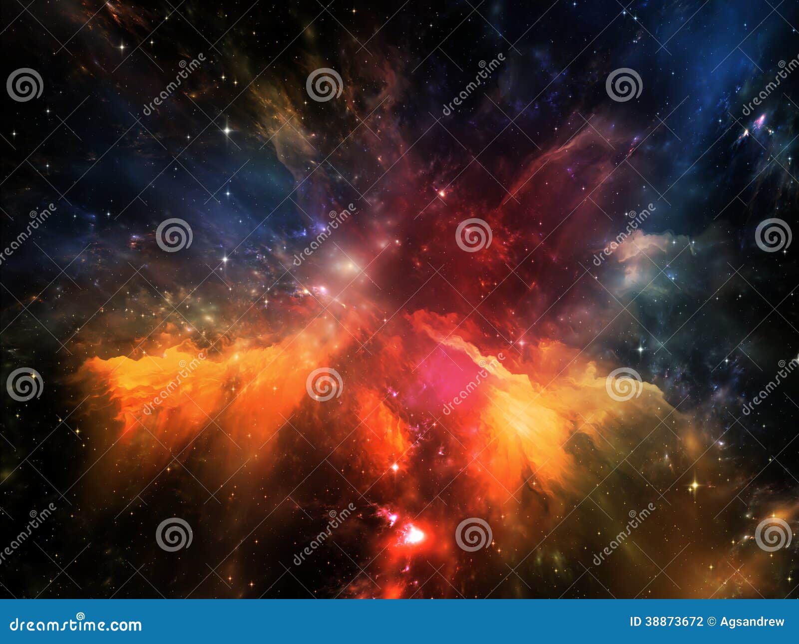 Nebulosa del espacio stock de ilustración. Ilustración de cosmos - 38873672