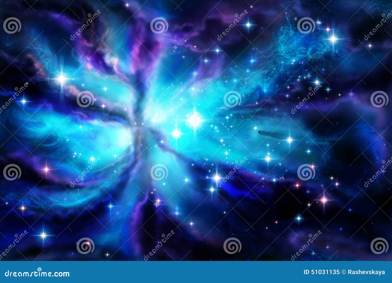 Nebulosa Del Espacio, Dibujo Digital Stock de ilustración - Ilustración ...