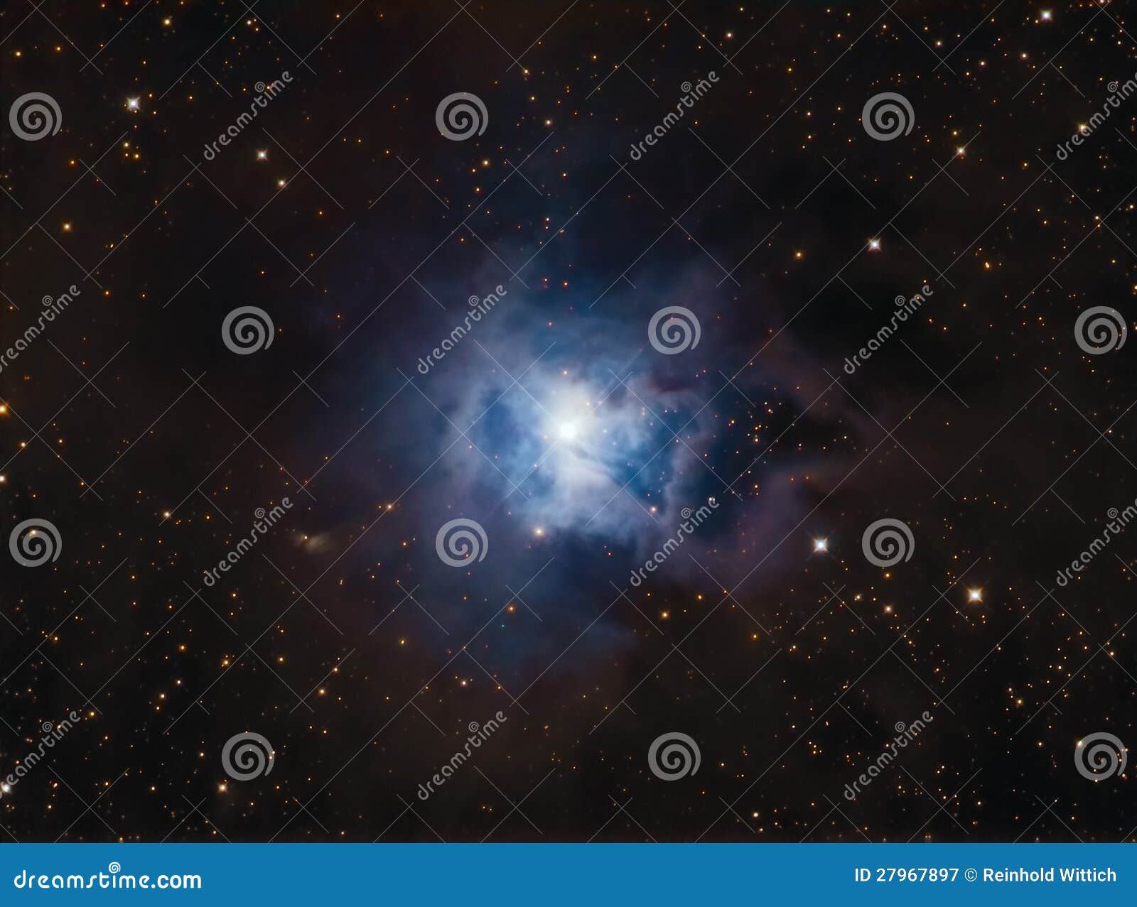 Nebulosa del iris NGC7023 imagen de archivo. Imagen de planetario ...