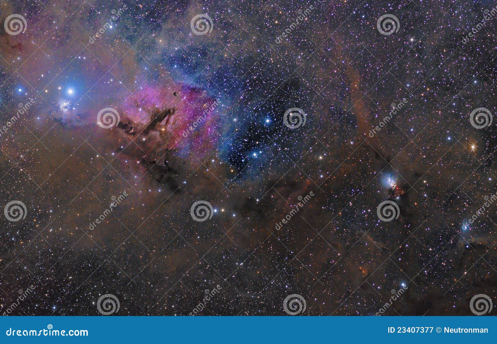 Nebulosity in the Taurus Constellation Stock Image - Image of messier ...