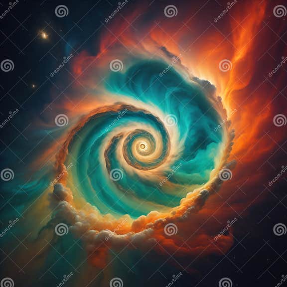 A nebulous spiral galaxy. stock illustration. Illustration of nebulous ... A nebulous spiral galaxy. stock illustration. Illustration of nebulous ...