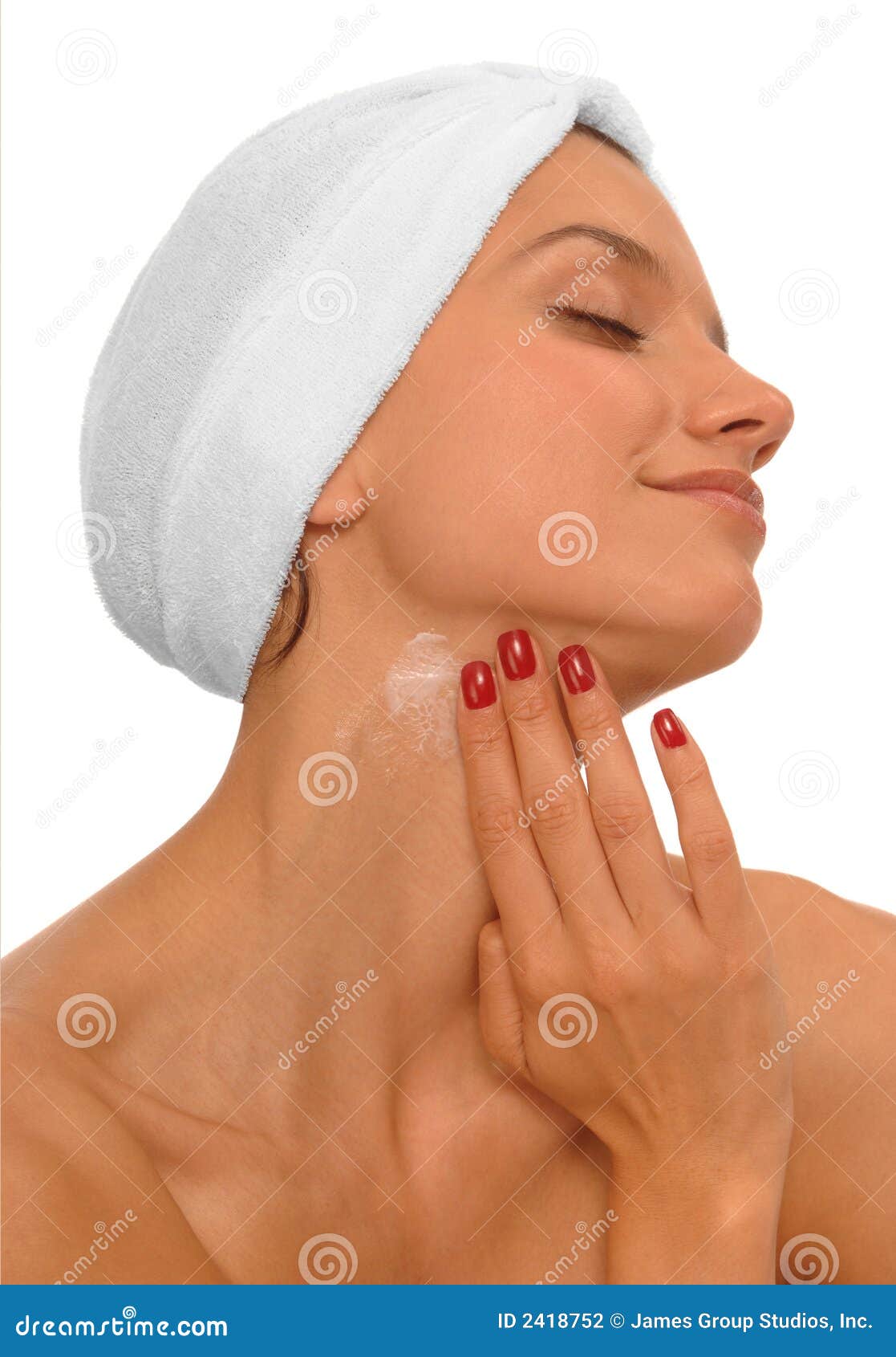 Neck beauty cream stock photo. Image of beautiful, background - 2418752