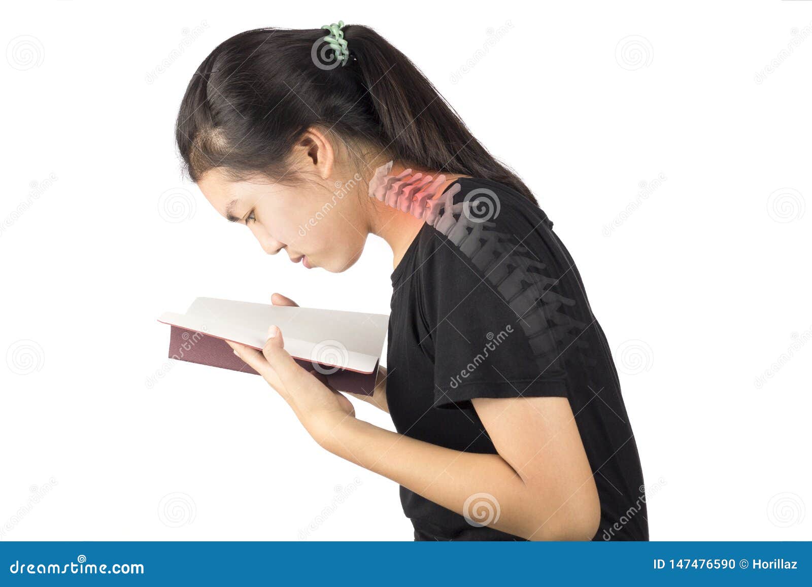 Neck bone pain stock photo. Image of pain, disease, feeble - 147476590