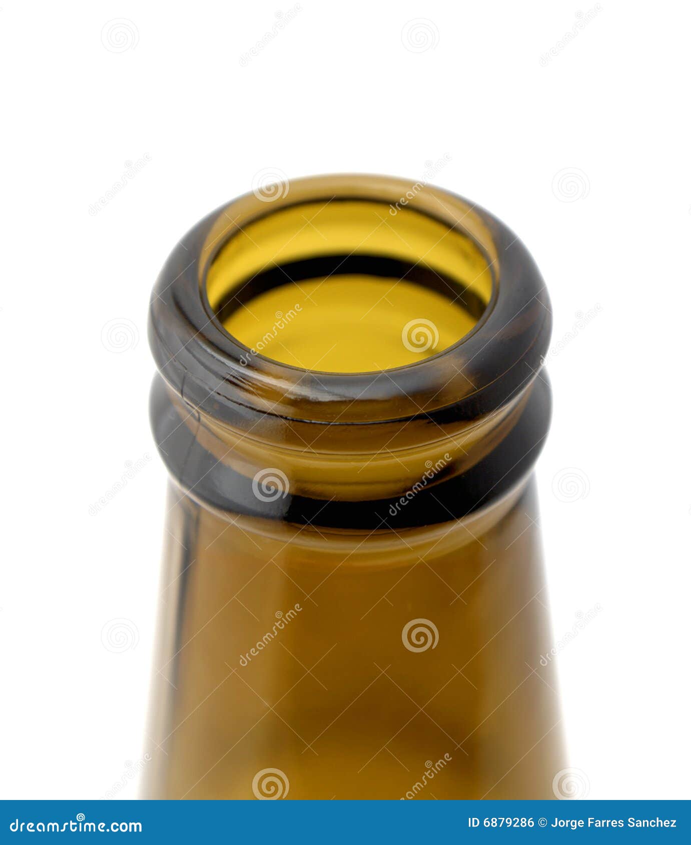 The Neck Of A Bottle On A Black Background. Royalty-Free Stock Photo ...