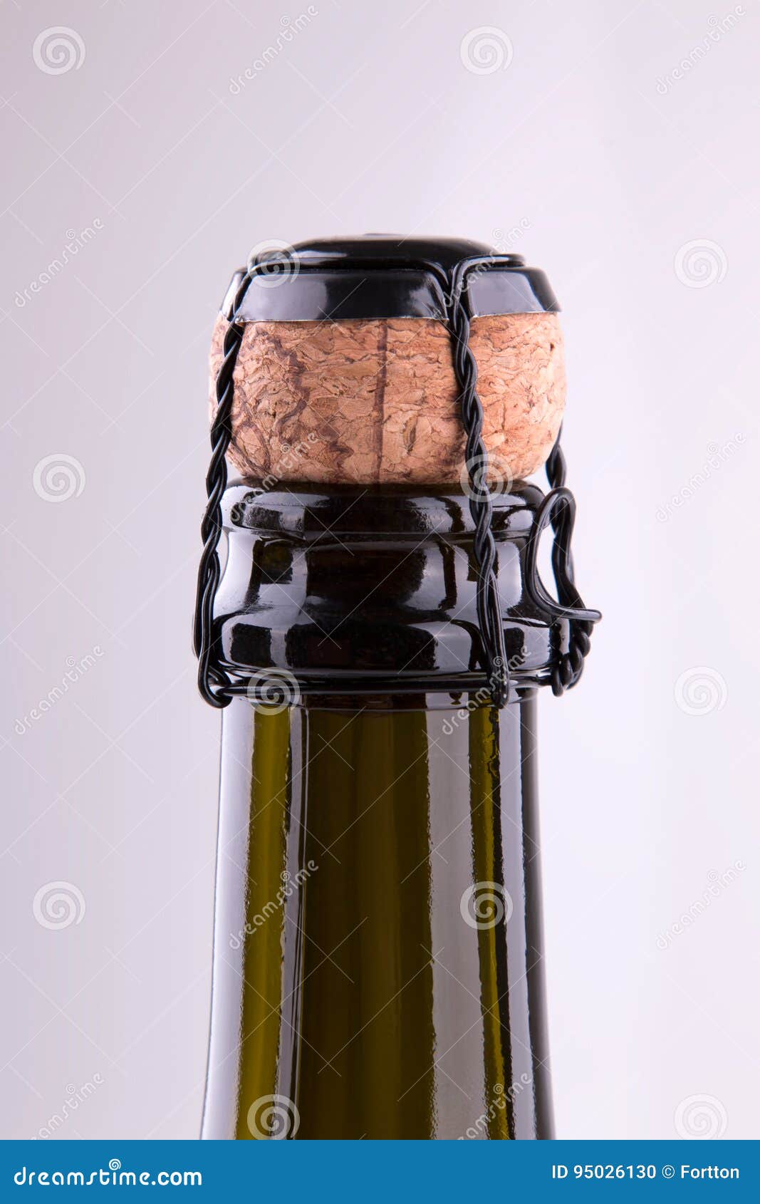The Neck of a Bottle of Champagne. Stock Photo - Image of design ...