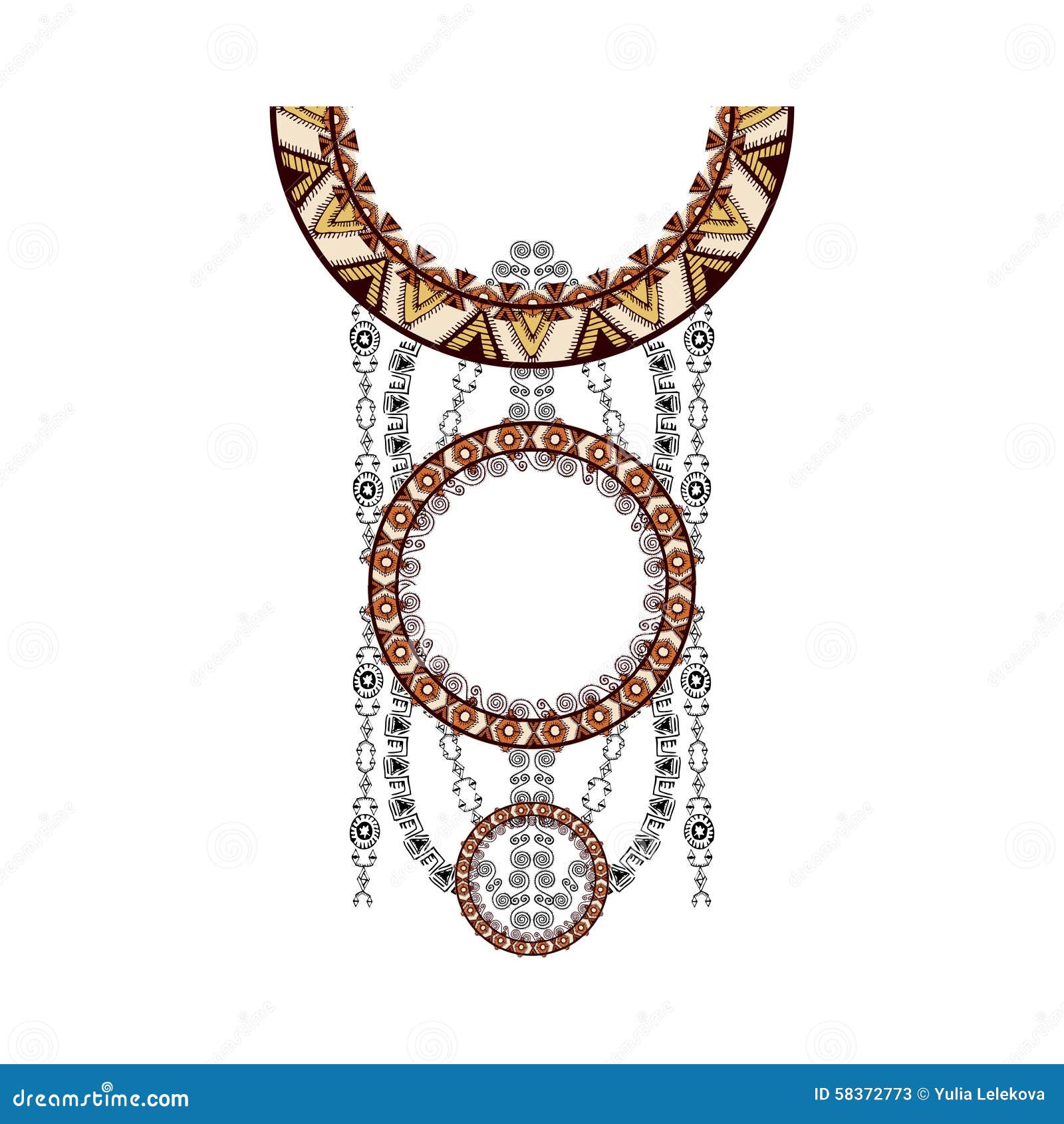 Neck Design With Intricated Interlacing Pattern And Greek Key Motifs ...